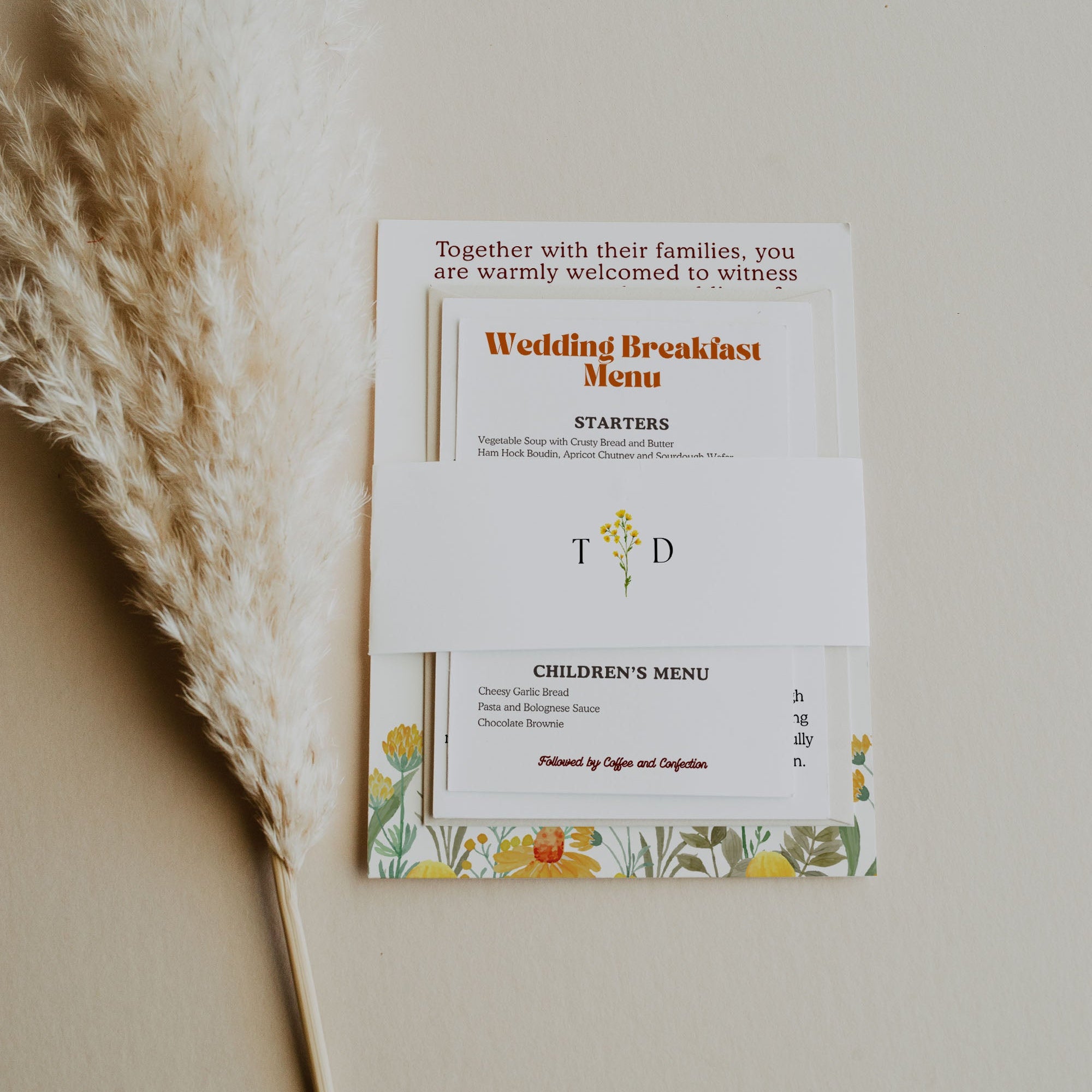 Buttercup Belly Band – Satin & Silk Stationery